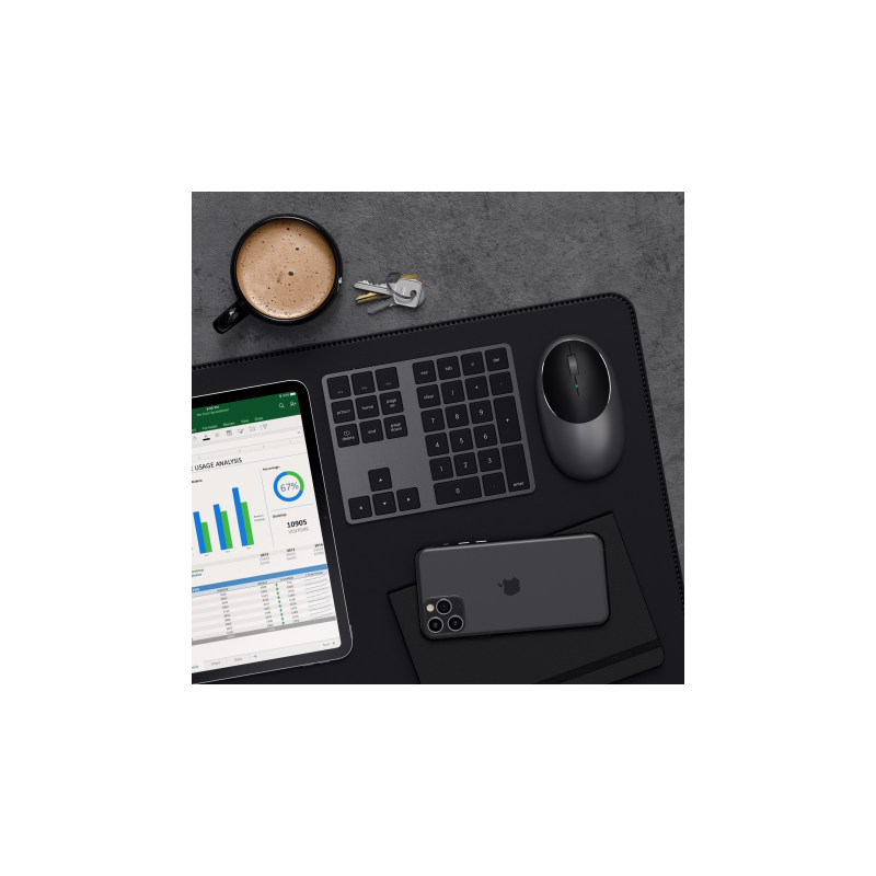 Satechi Aluminium Extended Keypad - bezprzewodowa klawiatura numeryczna ...